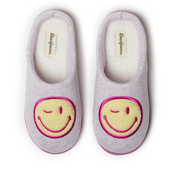 dearfoams | Shoes | Dearfoams Womens Smile Icon Smiley Face Slide ...